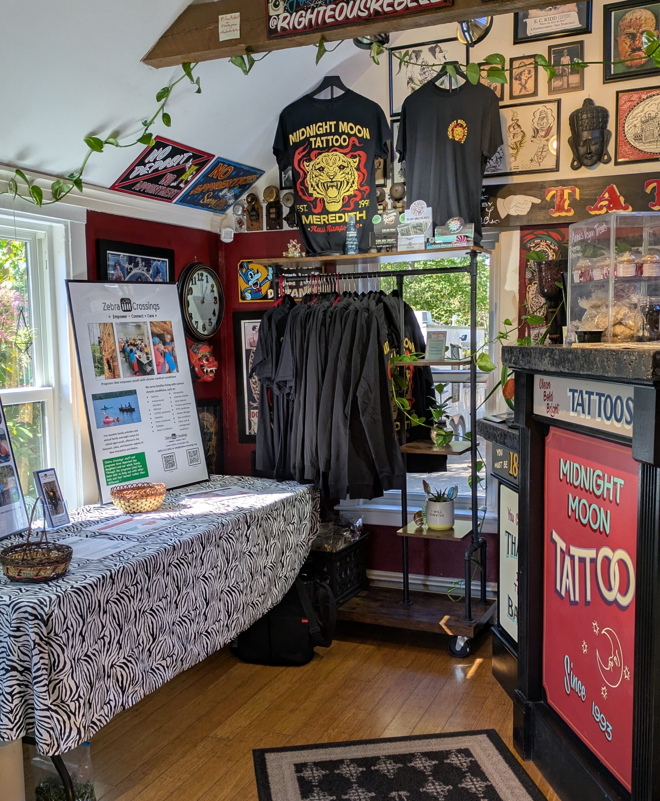 Thank you Midnight Moon Tattoo and Siren Body Piercing! - Zebra Crossings